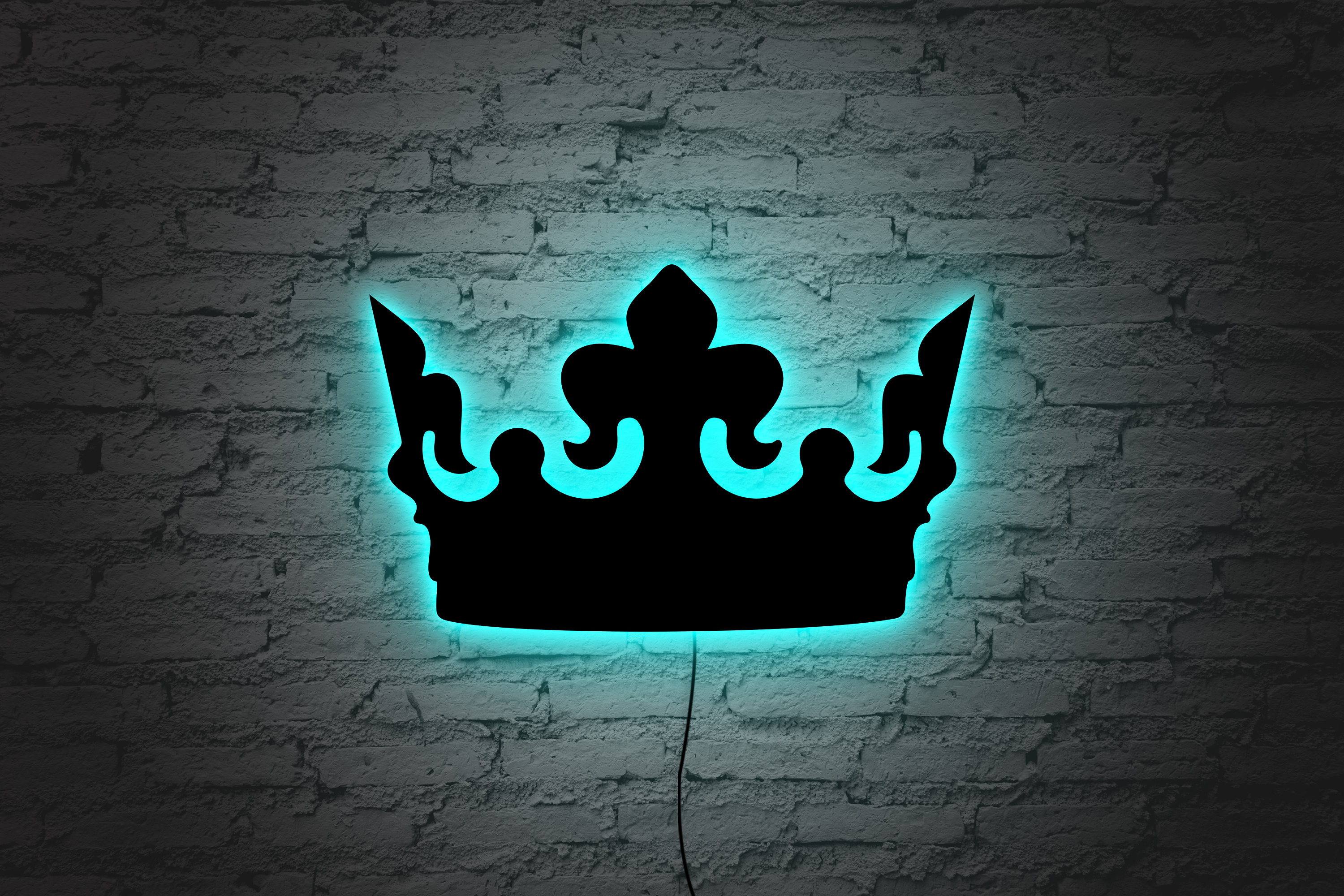Crown Led Sign Crown Led Light Crown Neon Sign Crown Night - Etsy
