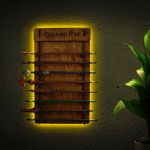 Wand Wall Display, Wand Wall Mount, Custom Wand Stand, Wand Holder Wall ...