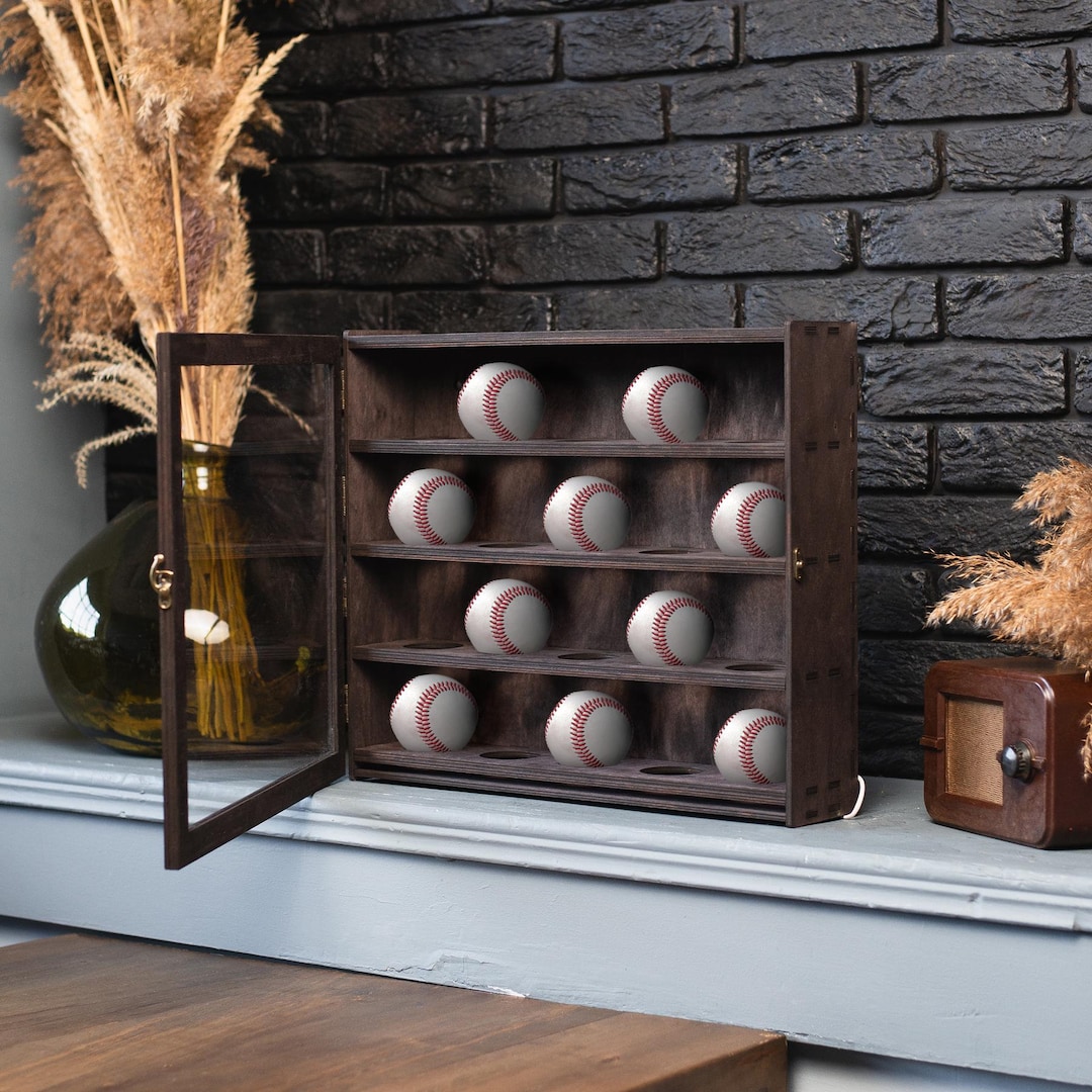 Baseball Ball Display Case Led, Baseball Ball Holder, Baseball Display ...