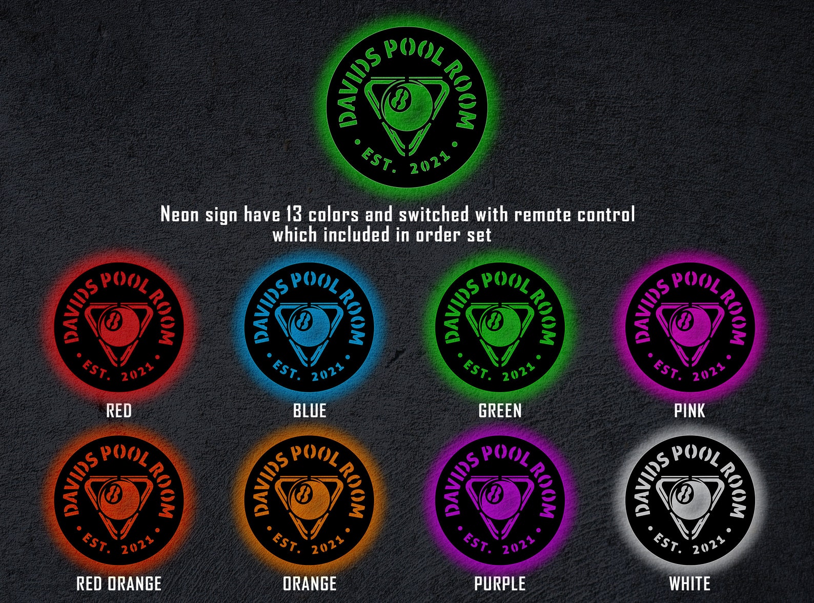 Circle Led Light Circle Led Neon Sign Circle Neon Light | Etsy