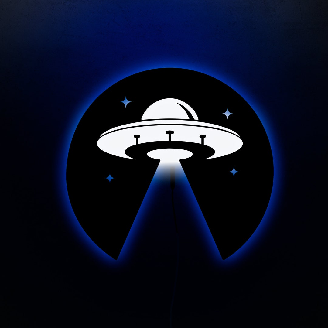 Ufo Neon Sign, Ufo Led Light, Ufo Led Sign, Ufo Wall Art, Ufo Wall ...