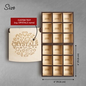 Crystal Box With Lid, Jewelry Collection Box Adjustable, Pine Wood ...