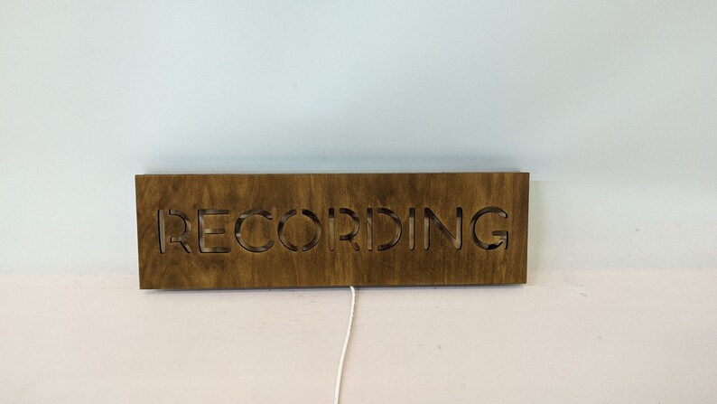 Recording Sign Light Recording Studio Sign Recording Light | Etsy