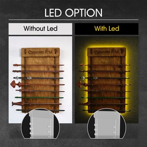 Wand Wall Display, Wand Wall Mount, Custom Wand Stand, Wand Holder Wall ...