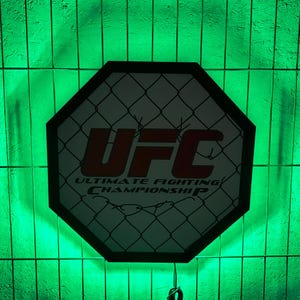UFC Neon Sign, UFC Logo, Ufc Led Sign, Fighting Neon Sign, Ufc Gift ...