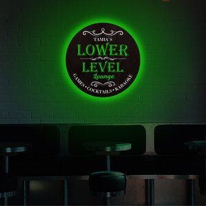 Custom Bar Led Sign, Bar Neon Sign Custom, Custom Logo Led Sign, Bar ...