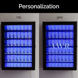 Shot Glass Display Lighted, Shot Glass Shelf, Shot Glass Cabinet, Shot ...