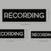 Recording Sign Light Recording Studio Sign Recording Light - Etsy