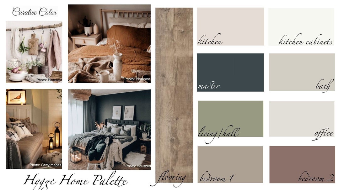 Hygge Home - Interior Paint Color Palette - Etsy