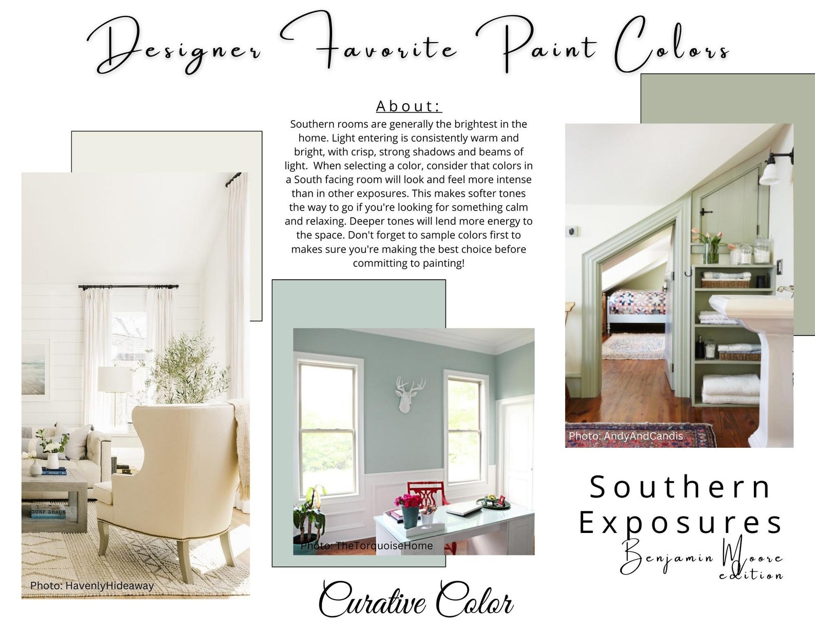 Southern Exposures: Designer Favorite Paint Colors From Benjamin Moore ...