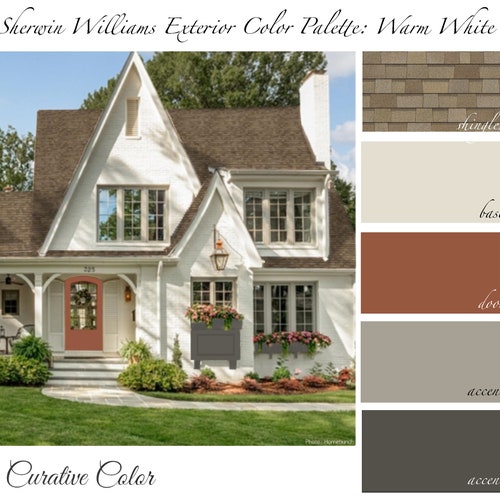 Simply Charming SHERWIN WILLIAMS Exterior Color Palette - Etsy