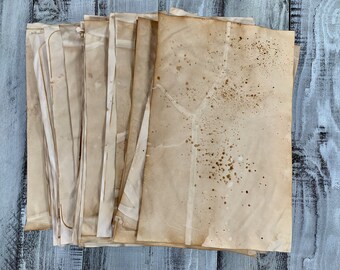 Tea Stained Paper - Etsy