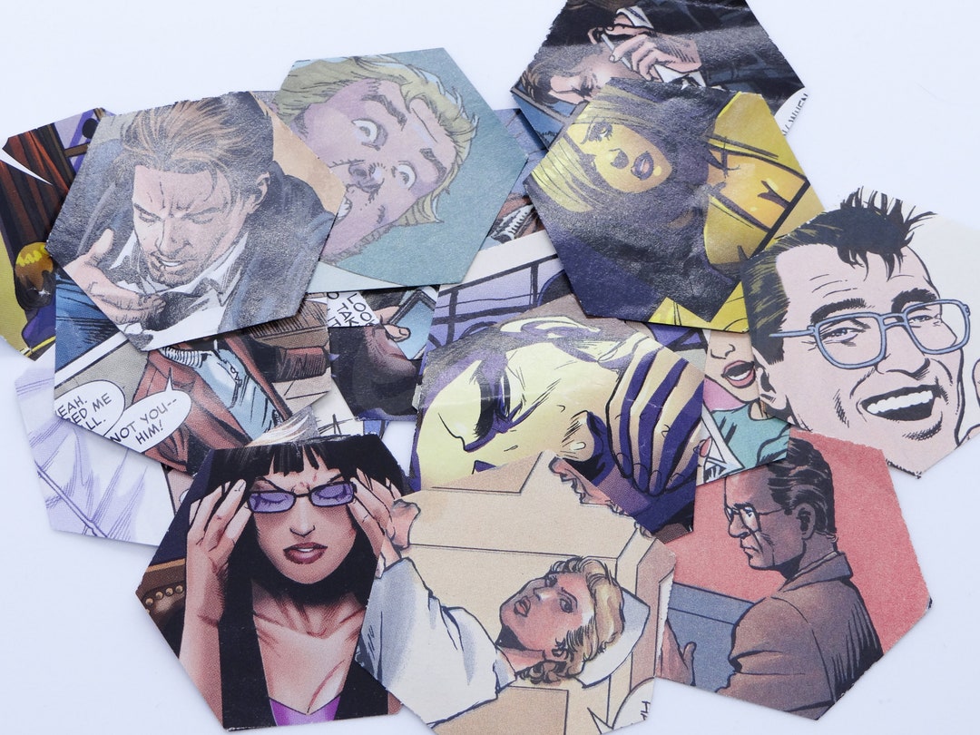Die Cut Comic Book Pages- Hexagones - Etsy
