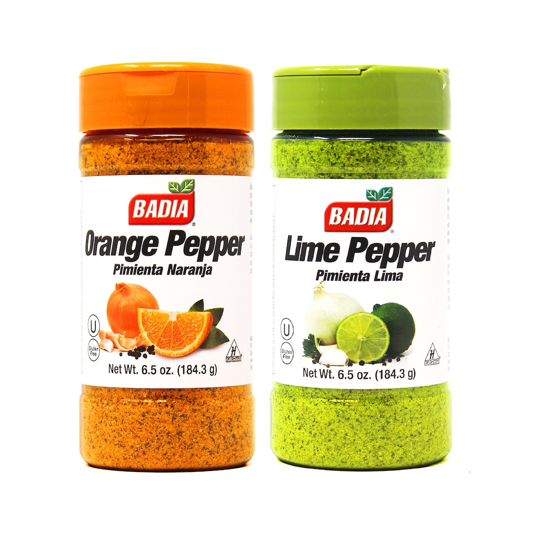 Combo Badia Orange & Lime Pepper Seasoning Powder 6.5oz Each - Etsy