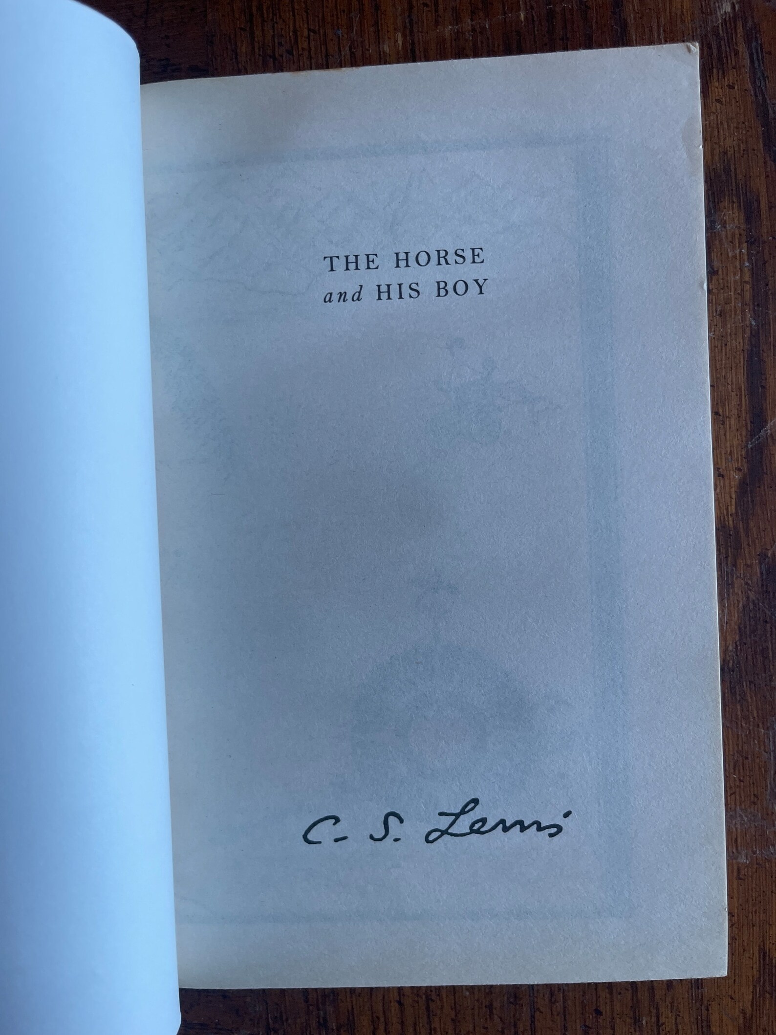 The Chronicles of Narnia CS Lewis the Horse and His Boy - Etsy