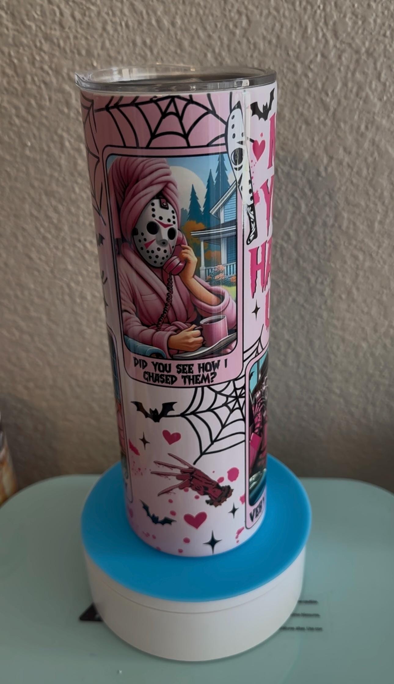 Horror Pink Slasher 20oz Tumbler - Etsy