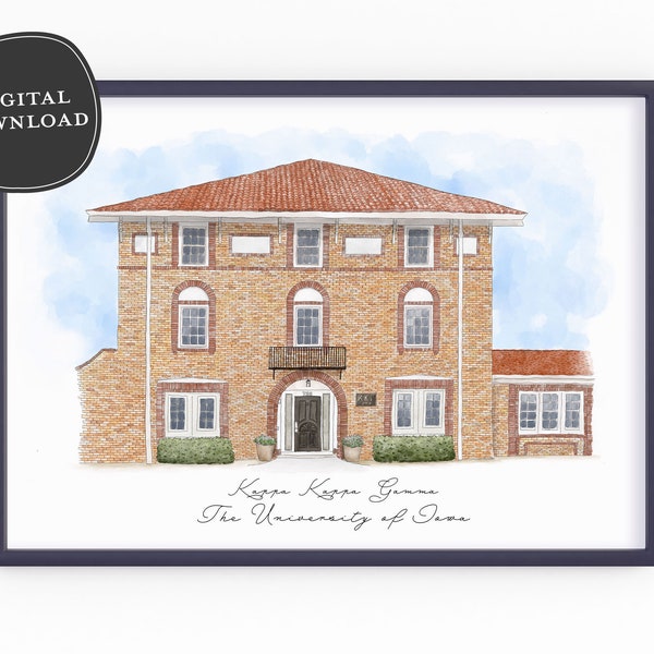 Custom House Portrait - Etsy