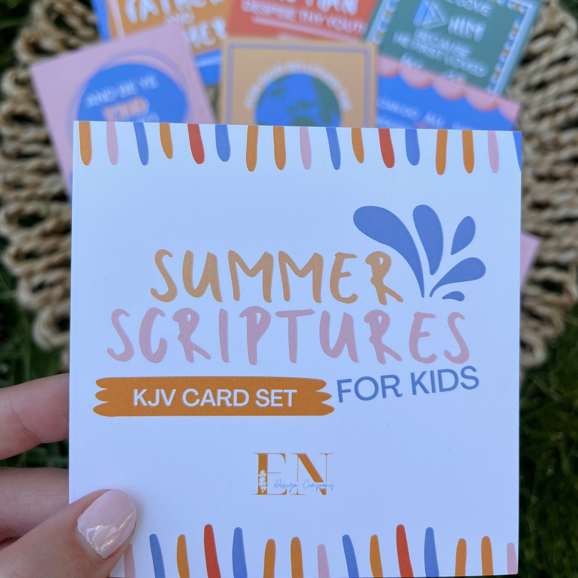Summer Scriptures KJV Card Set - Etsy