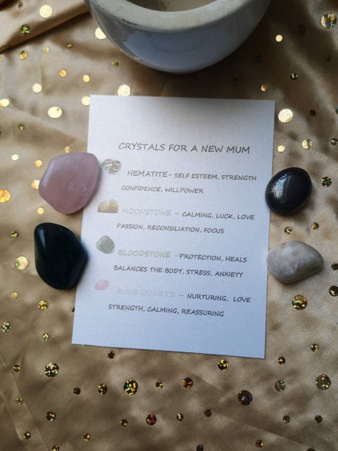 Crystal Set for a New Mum Baby Shower Gift Birth Gift Reiki Chakra ...