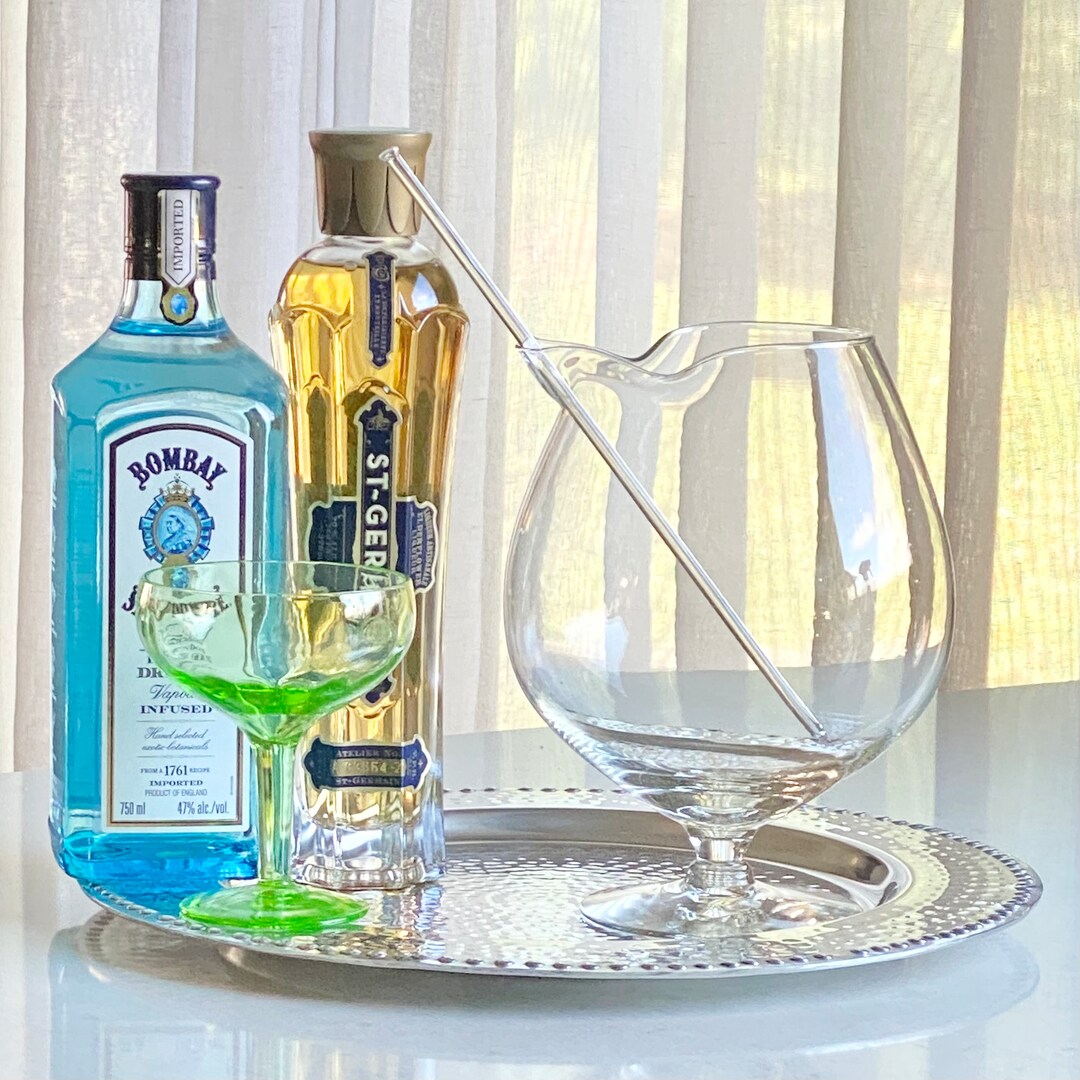 Vintage Cocktail Carafe / Pitcher With Glass Stirrer - Etsy