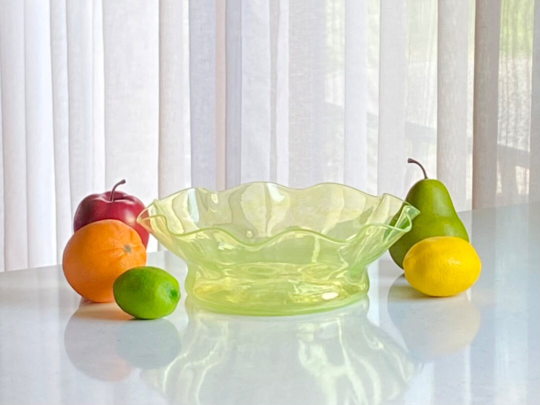 Vintage Wheaton Village Signed Hand Blown 11" Bowl - Circa 1993 - Etsy