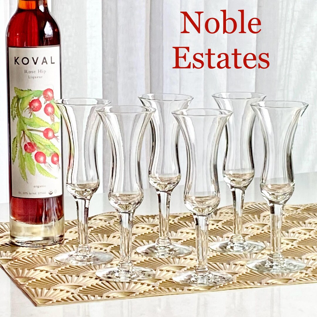 Vintage Tulip Flared Cordial / Liquor Glasses - Set of 6 - Etsy