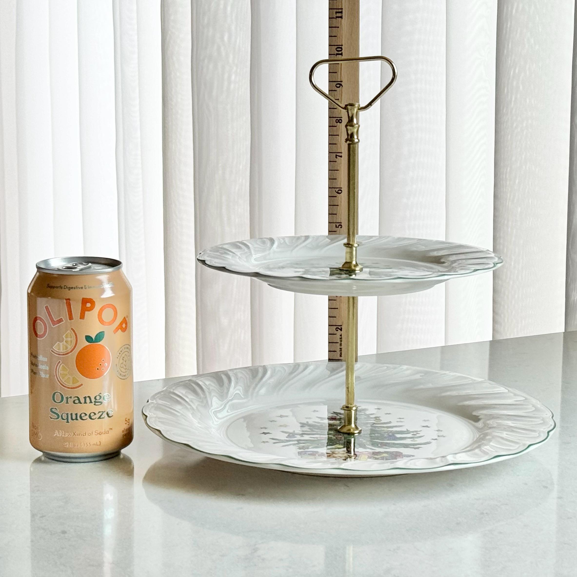 Vintage Nikko Happy Holidays Two Tier Tidbit Tray - Etsy