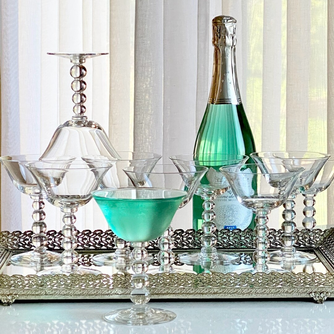 Vintage Imperial Candlewick Bubble Stem Glasses (circa 1936 - 1984 ...
