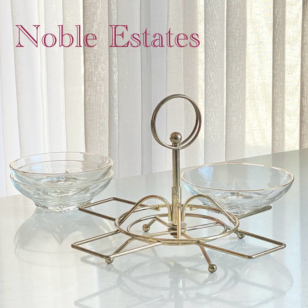 Vintage Hazel Atlas Rotating Metal Stand for Colony 6-1/8 in Bowls ...