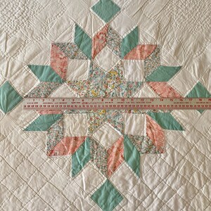 Vintage Eight Point Star Irish Chain Quilt - Approx. 83 in X 93 In. - Etsy