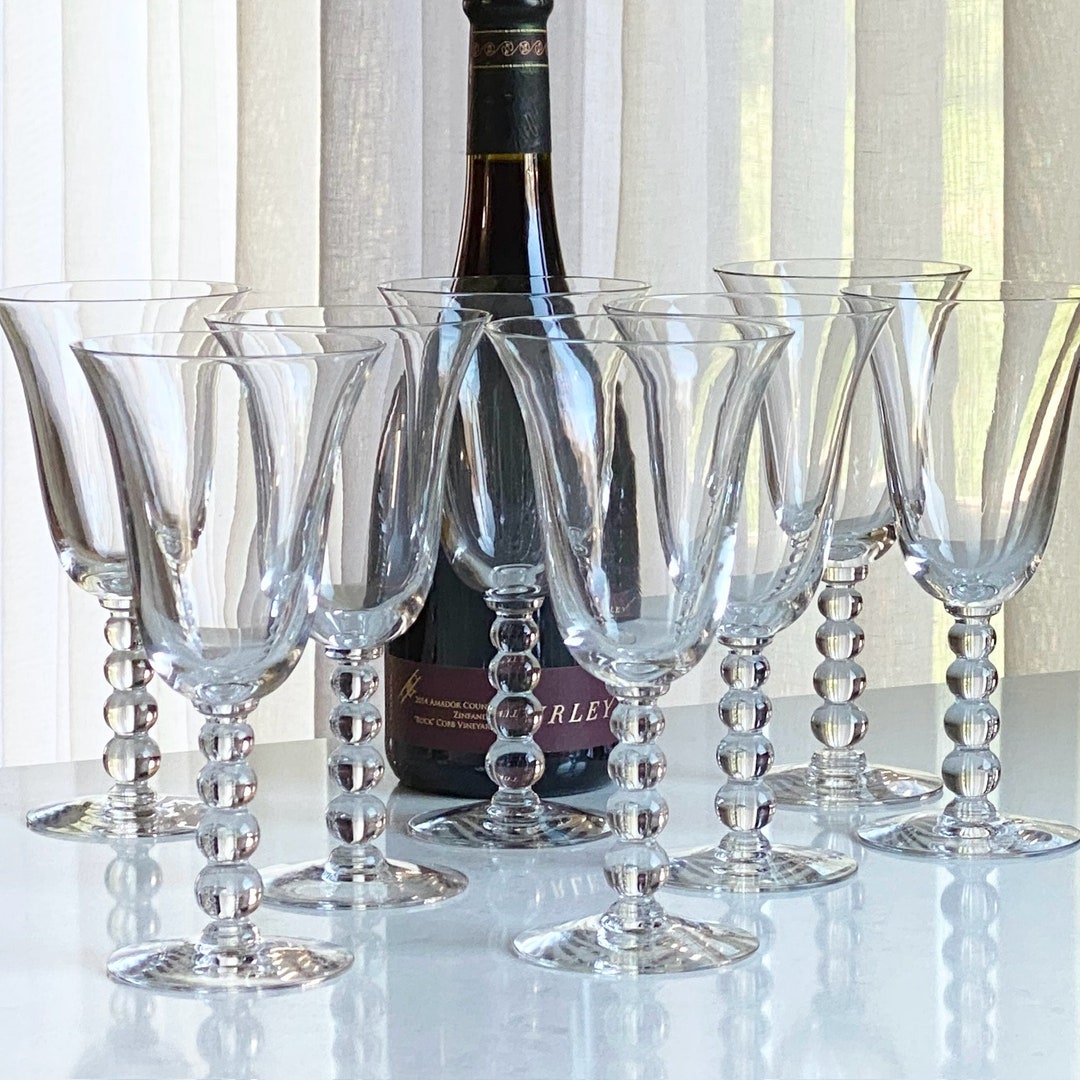 Vintage Imperial Candlewick Bubble Stem Glasses (circa 1936 - 1984 ...