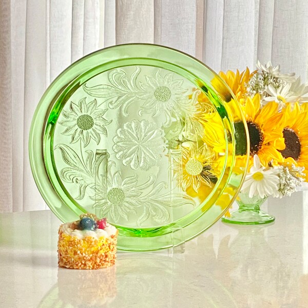 Sunflower Cake Plate - Etsy