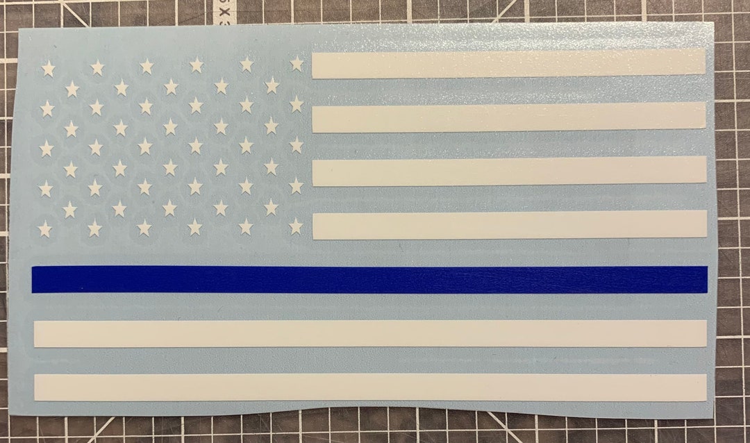 Thin Blue Line Car Decal - Etsy