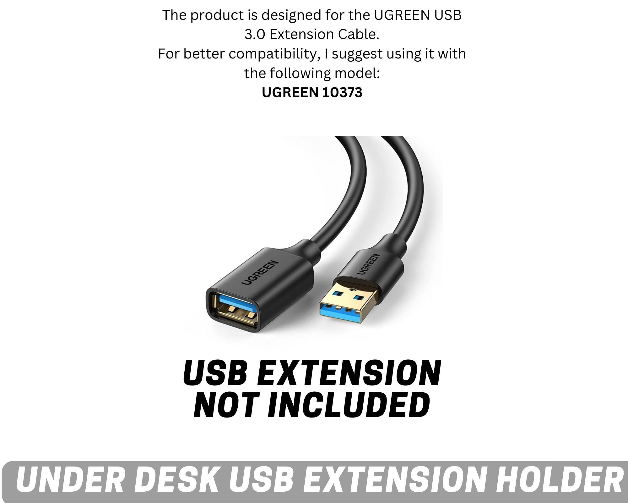 Under Desk USB Extension Holder USB Desk Organizer UGREEN - Etsy Australia