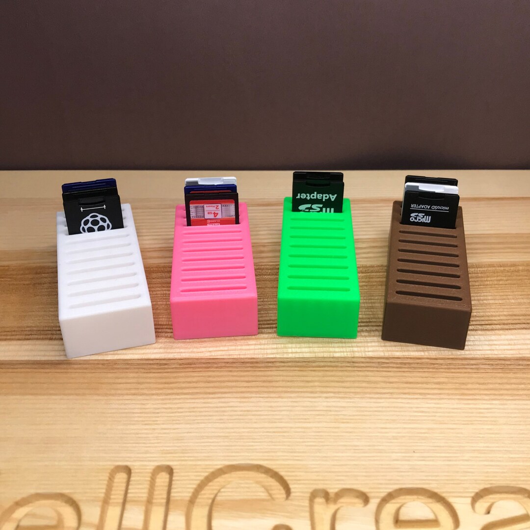Customizable SD Card Organizer With 10 Slots - Choose Your Color - Etsy