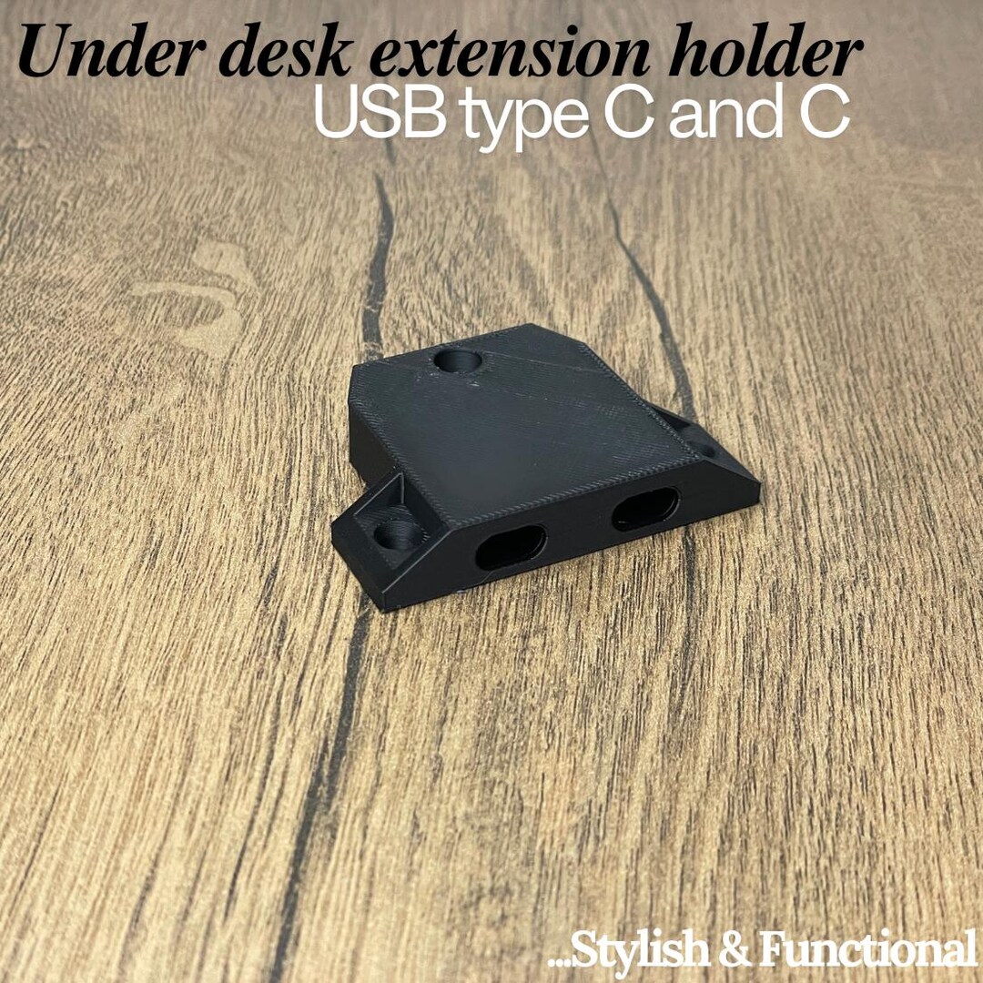 USB-C & USB-C - Dual Under Desk USB Extension Holder | Usbdesk ...