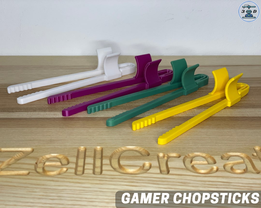 3D Printed Gamer Chopsticks: Wearable Finger Utensils - Etsy