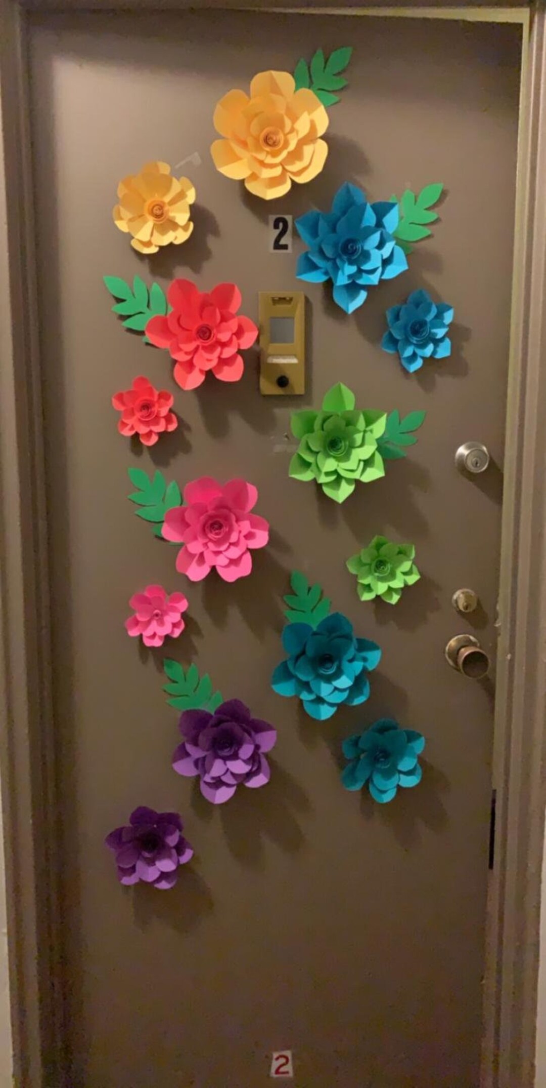 Paper Flower Wall Display - Etsy