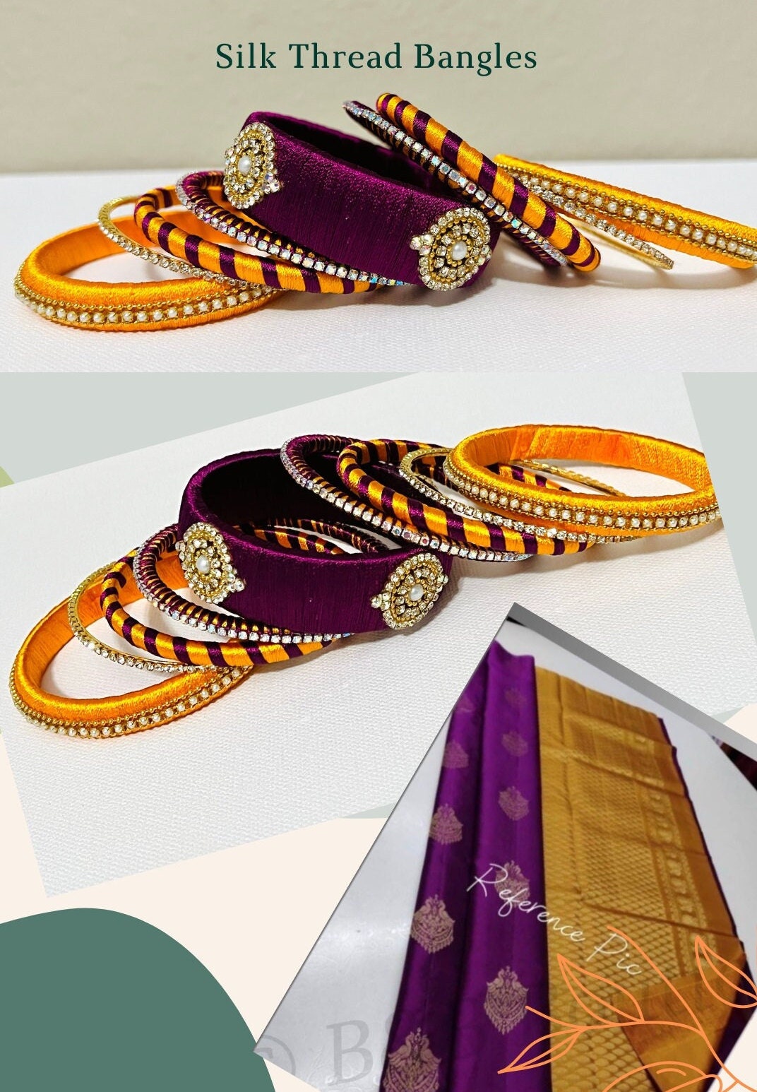 Indian Silk Thread Bangles Set | Bridal Collection | Party Wear ...