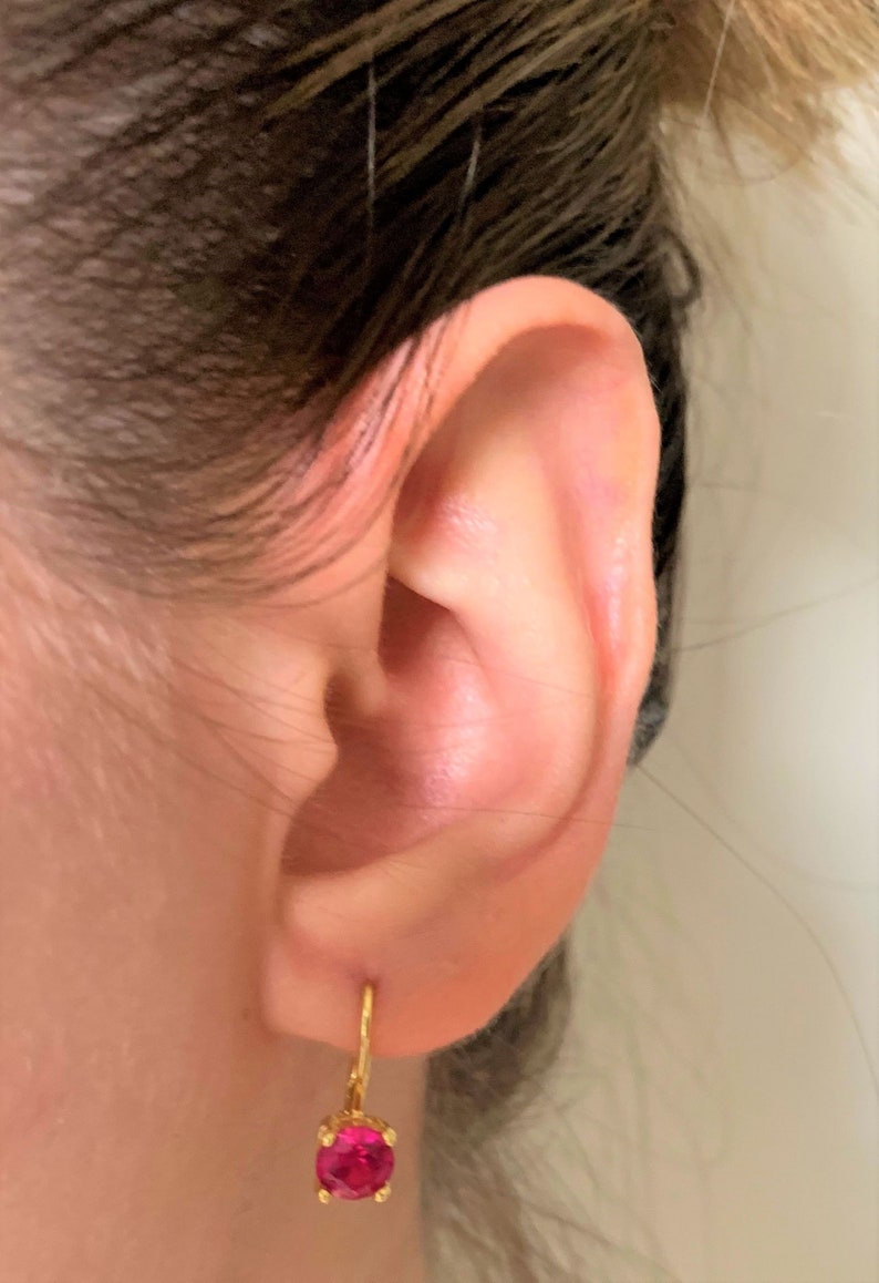 Leverback Earrings 925 Sterling Silver/ CZ Leverback Earrings - Etsy