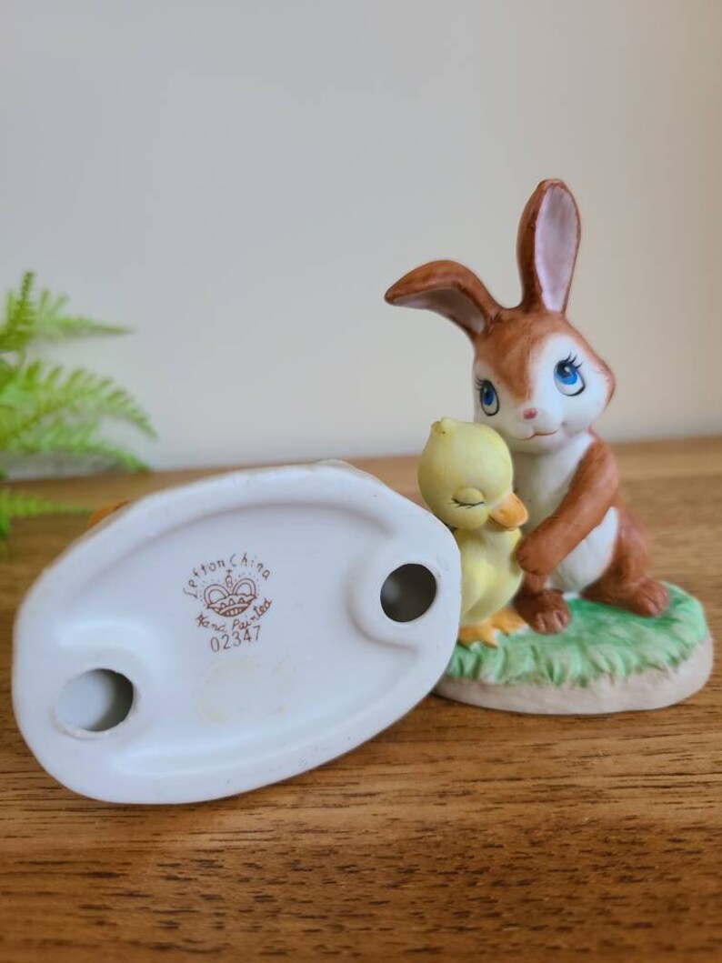 Easter Bunny Vintage Lefton Rabbits and Duckling 2 Piece Set. Bunny and ...