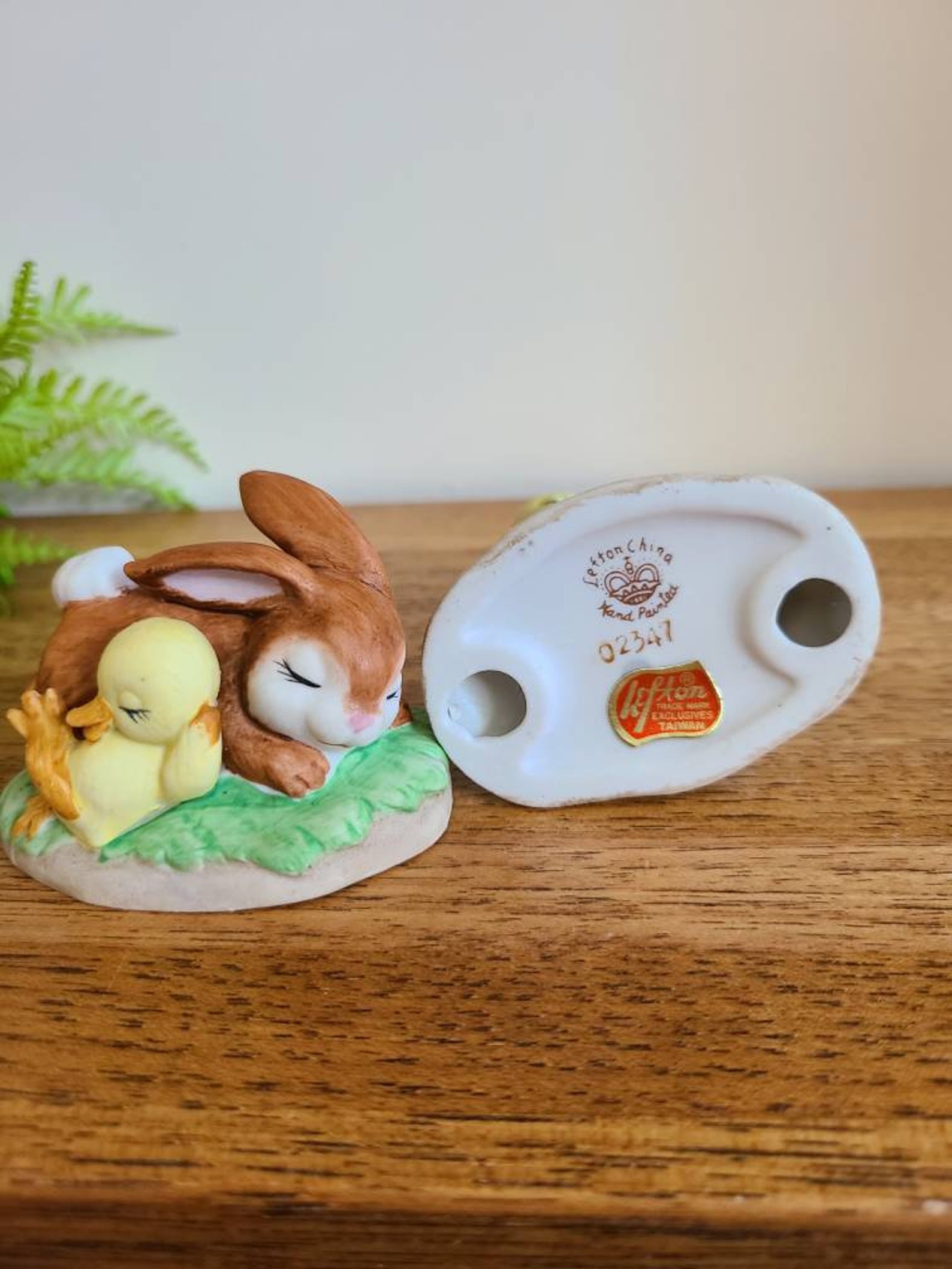 Easter Bunny Vintage Lefton Rabbits and Duckling 2 Piece Set. Bunny and ...
