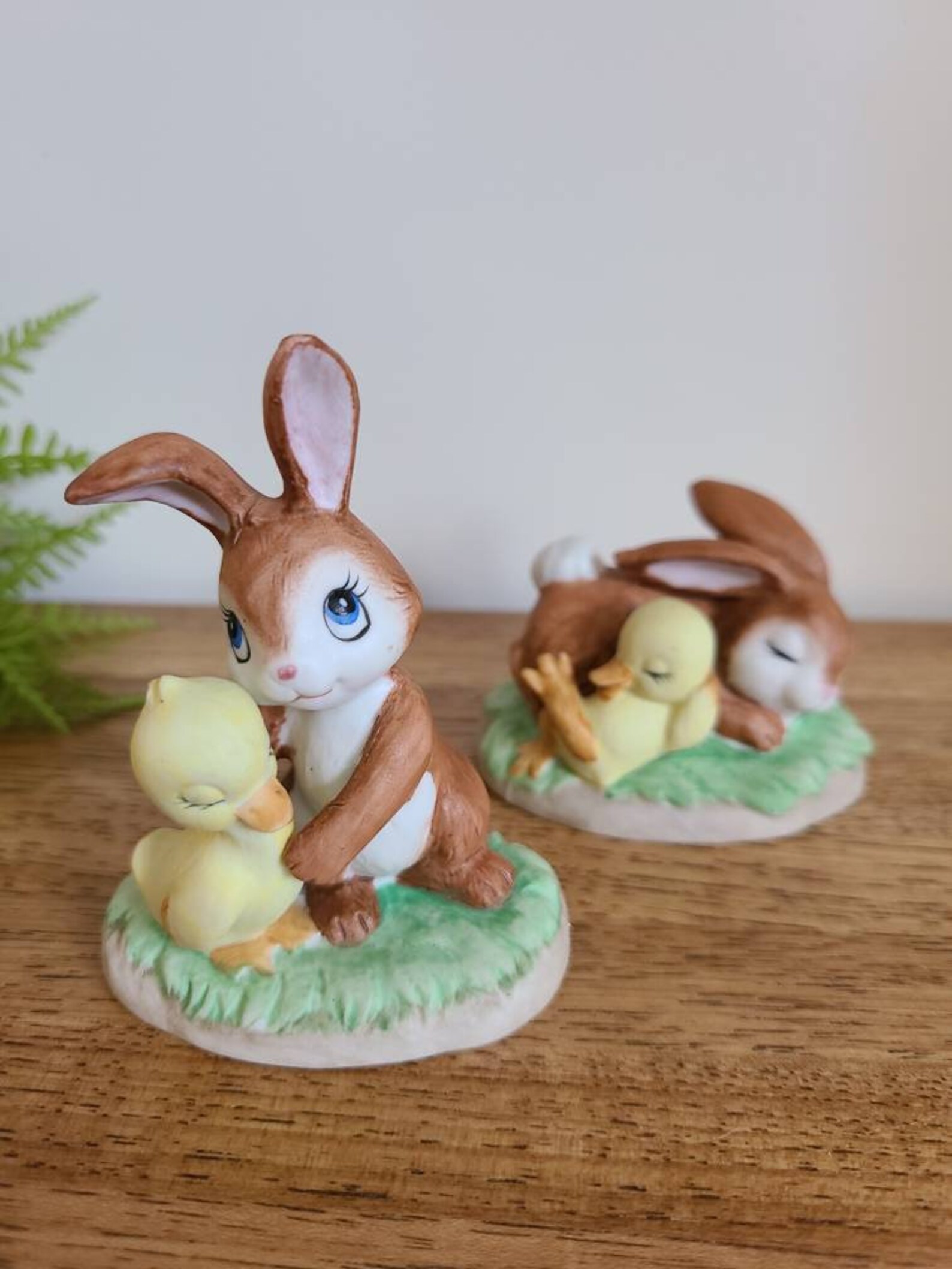 Easter Bunny Vintage Lefton Rabbits and Duckling 2 Piece Set. Bunny and ...