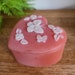 Soapstone Pink Incolay Heart Butterfly Dish Lidded Vintage Trinket Pill ...