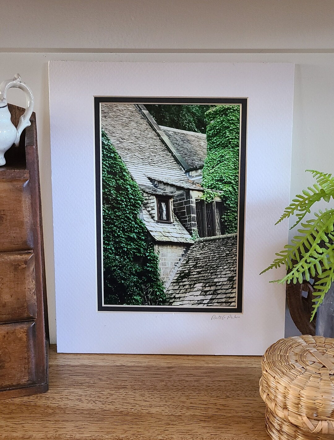 Cottage Style Wall Decor SIGNED Photograph Photography SLATE and IVY by ...