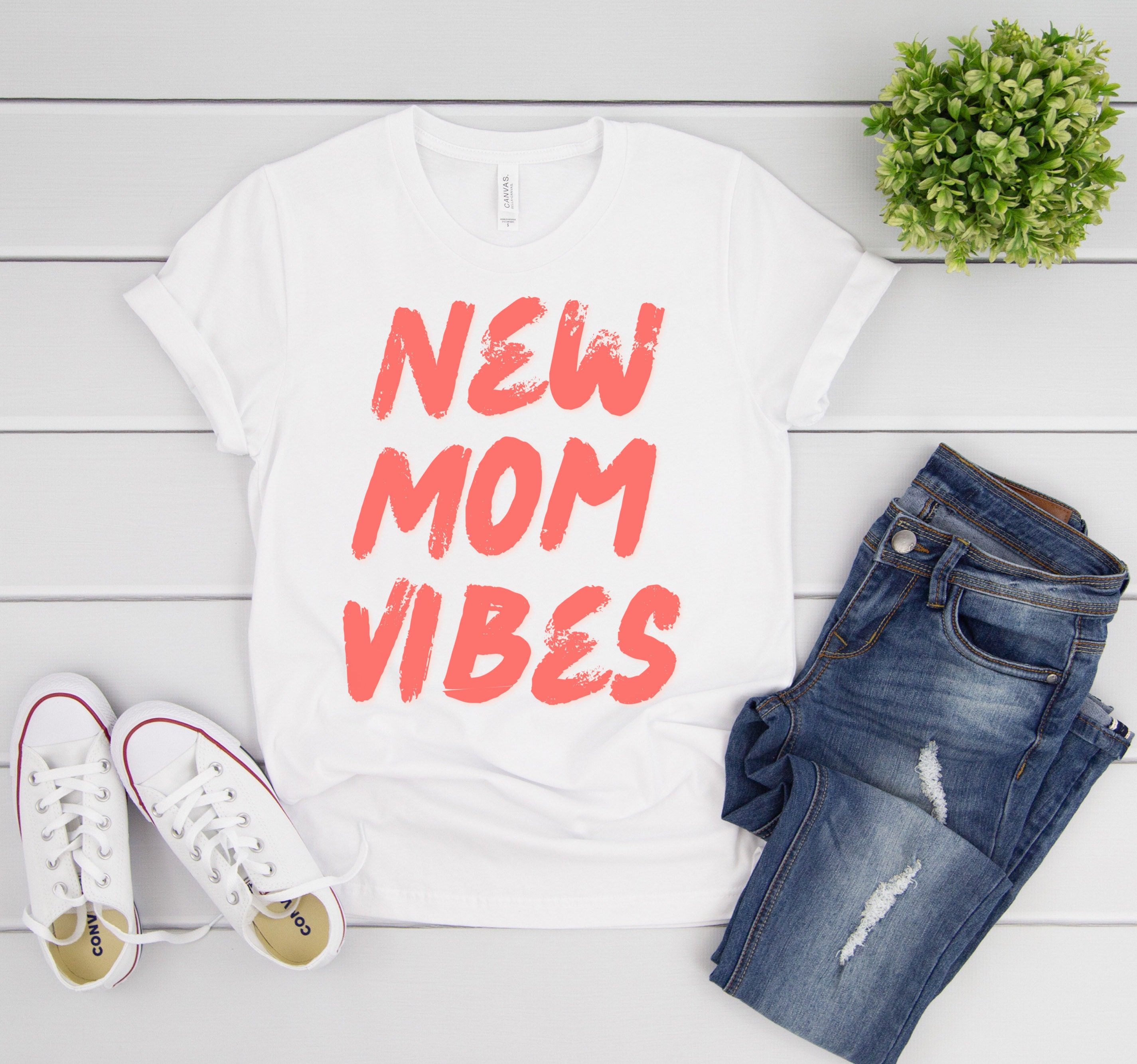 New Mom Shirt New Mom Vibes Mother's Day Gift Gift - Etsy