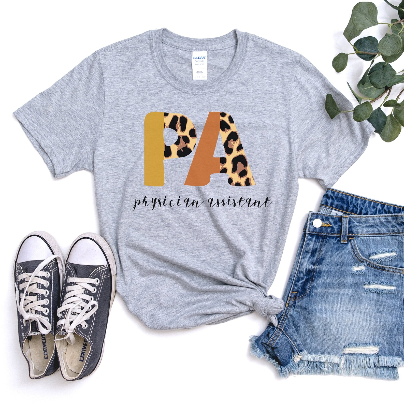 Future PA Shirt Physician Assistant Student Gift Cute Leopard PA Tee ...