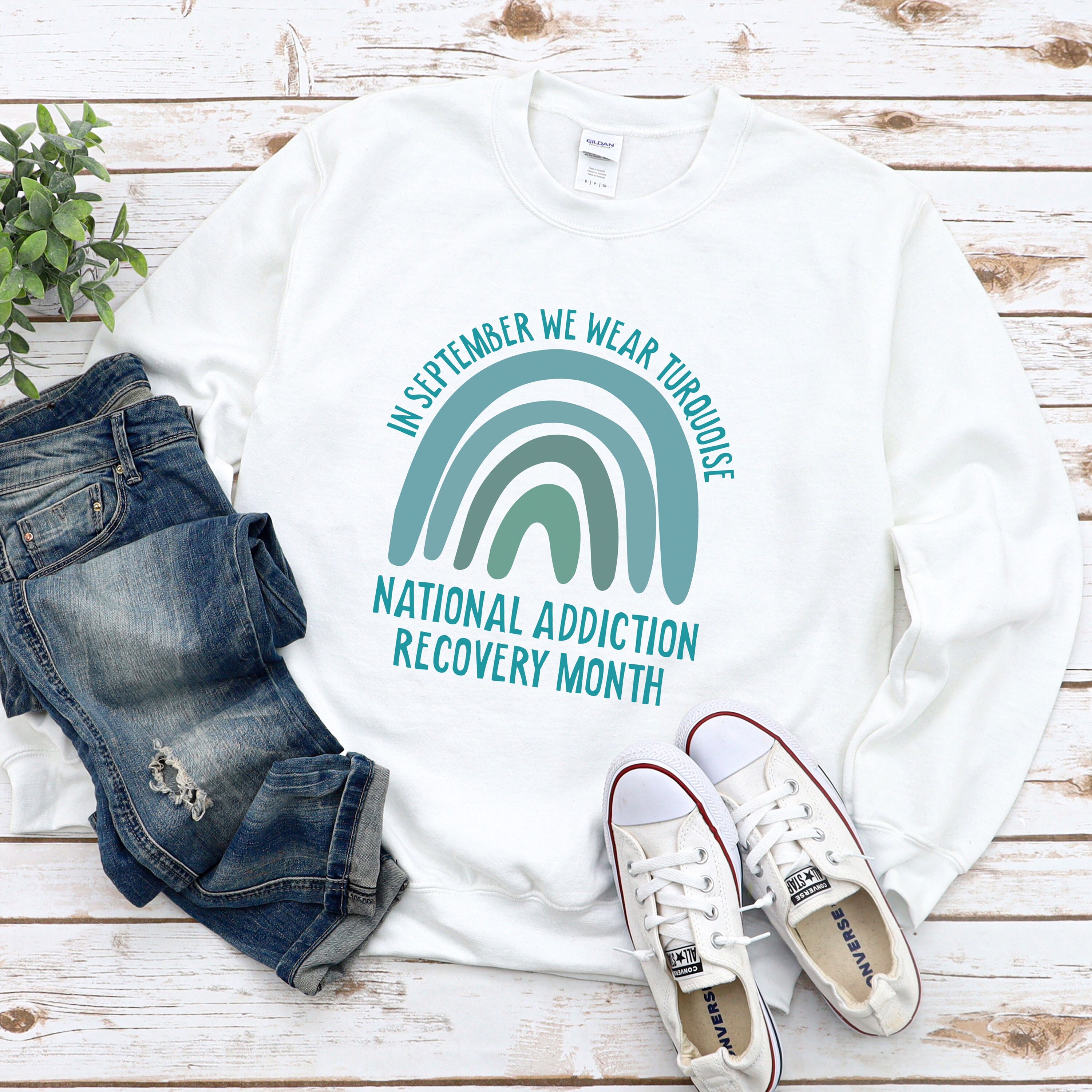 National Addiction Recovery Month Shirt Support Family Sweatshirt ...