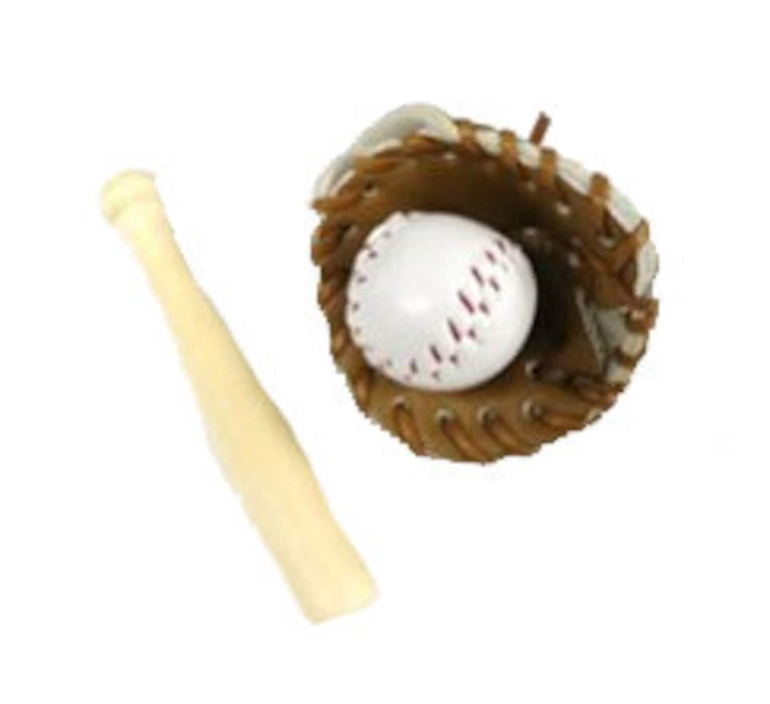 Miniature Baseball Set, Mini Baseball Bat, Mini Baseball Glove - Etsy