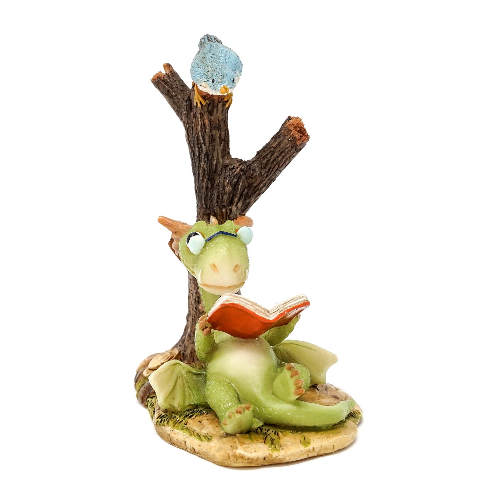 Mini Dragon Scaley Reading Book Fairy Garden Mini Dragon - Etsy